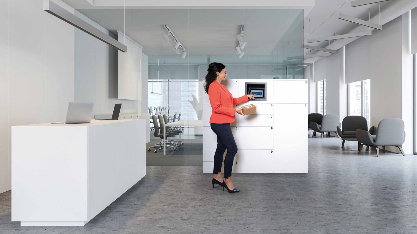 Smart Parcel Locker as Storage & Logistics Solution | Gantner