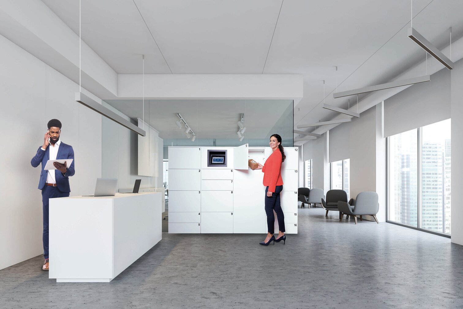 Modern logistics solutions with parcel pickup stations